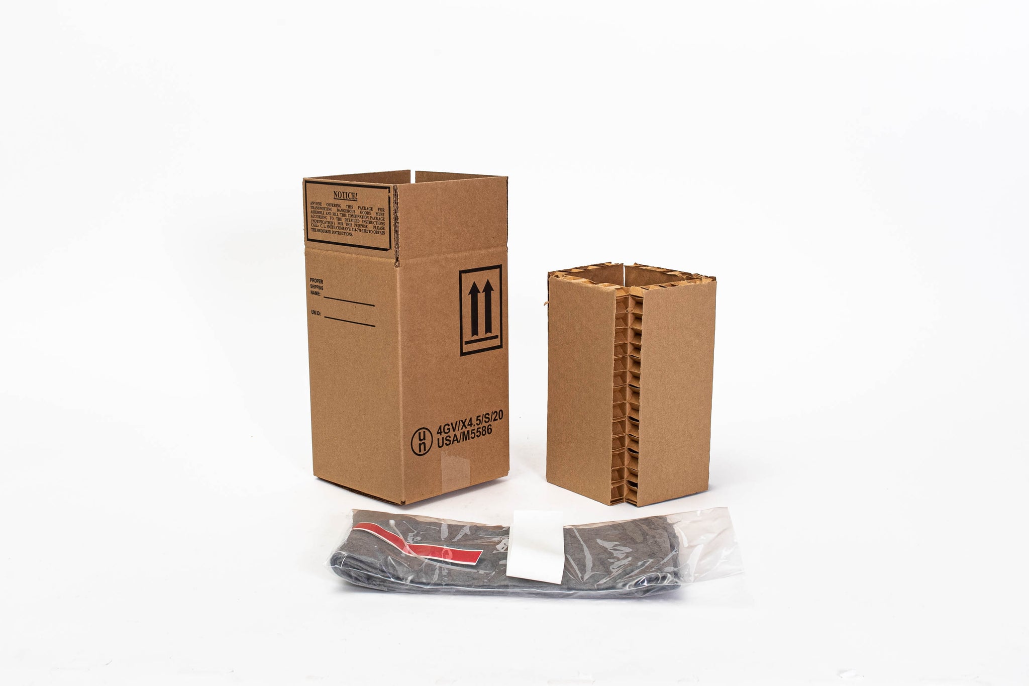 UN4GV 1-in 1 Liter/32oz (or less) Absorbent Bag Packaging Kit – C.L. Smith